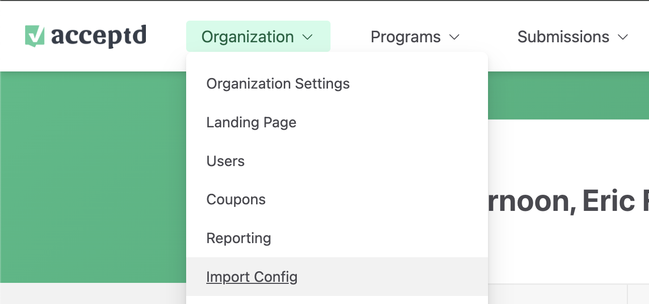 How do I import information into my applications from JSON? (Account Owners) – Acceptd Guides ...