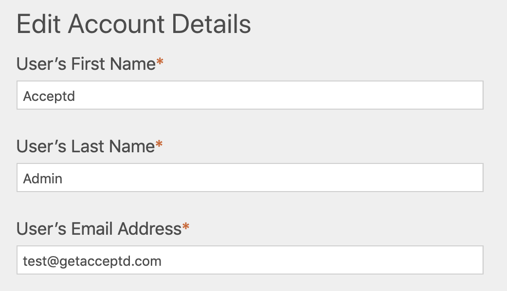 How do I change my name and/or email address? (Account Owners & Program Managers) – Acceptd ...