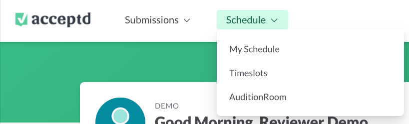 Schedule Menu Reviewers Acceptd Guides And Tutorials