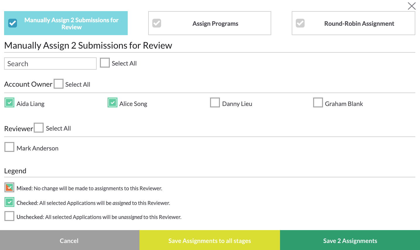 Should I Assign Reviewers To An Entire Program Or Manually Assign Them To Applications From The