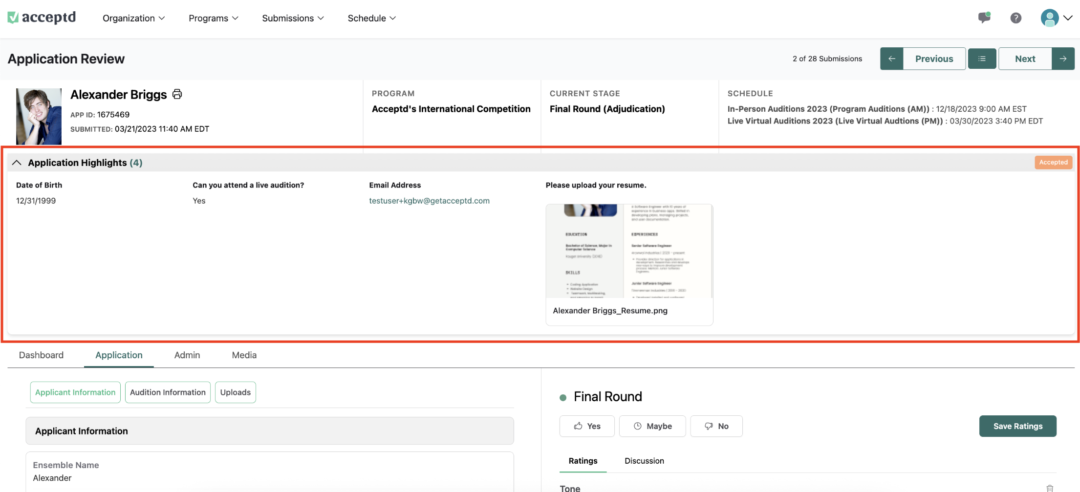 What are Application Highlights? – Acceptd Guides & Tutorials